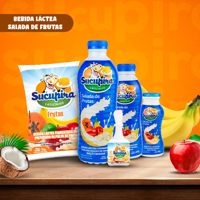 Bebida Láctea de Coco e Salada de Frutas - Laticínios Sucupira